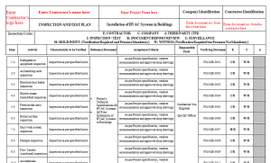 Full ITP for HVAC Systems Installation with Checklists [Editable]