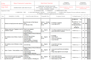 Full ITP for Instrument Control Panels, Consoles & Desks Installation with Checklists [Editable]
