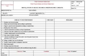 Inspection & Test Plan for Cable Trays, Ladders & Conduit Systems ...